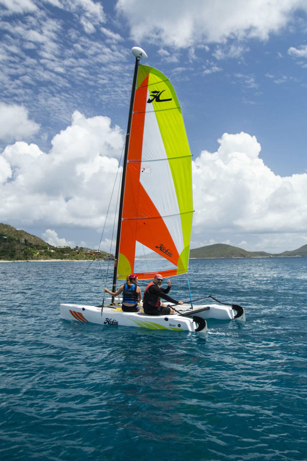 BVI Sailing Hobie Cats on Cuan Law – BVI Sailing Vacations on Cuan Law